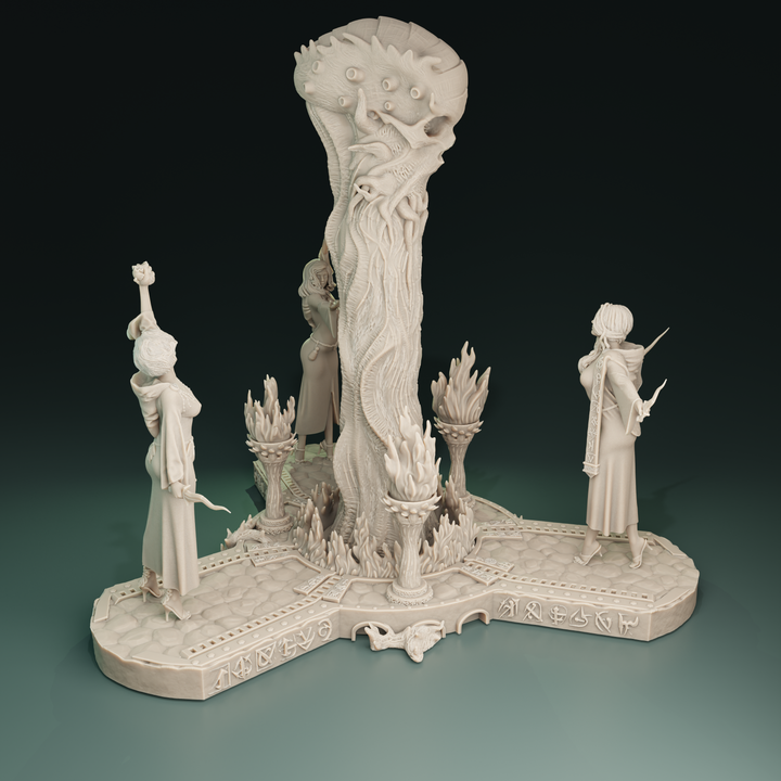 3D Printable Cult of the Old Ones / Big Diorama, all girls + NSFW + Diorama by 42studio
